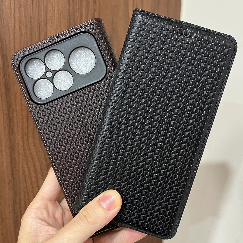 Magnet Genuine Leather Skin Flip Wallet Book Phone Case Cover On For ...