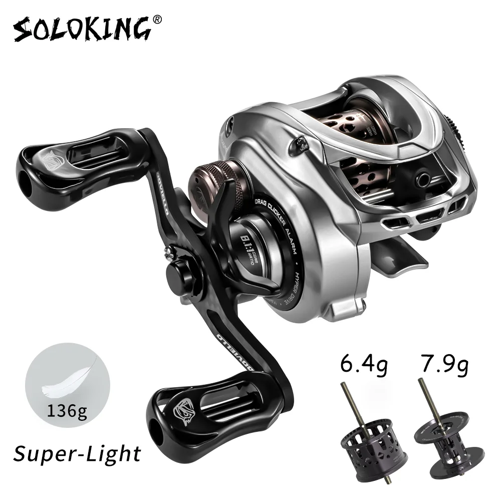 SOLOKING Acura 136g Ultra Light Baitcasting Reel BFS Baitcasting ...