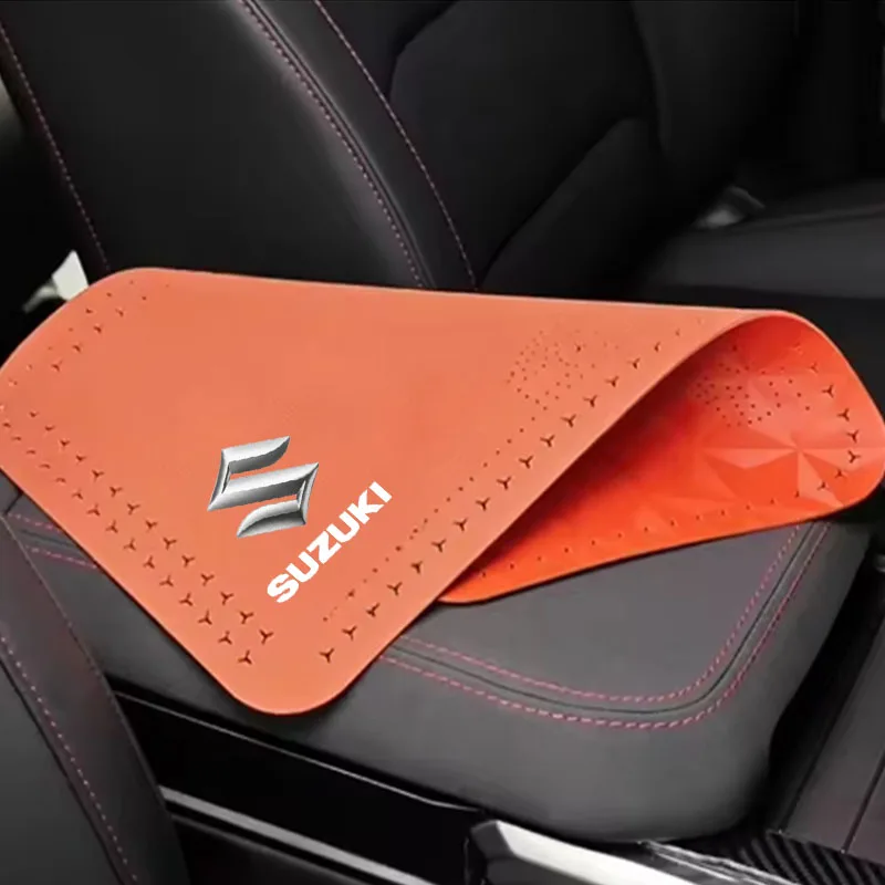 Car Armrest Cover Center Console Arm Rest Box Pad Mat For Suzuki Ciaz ...
