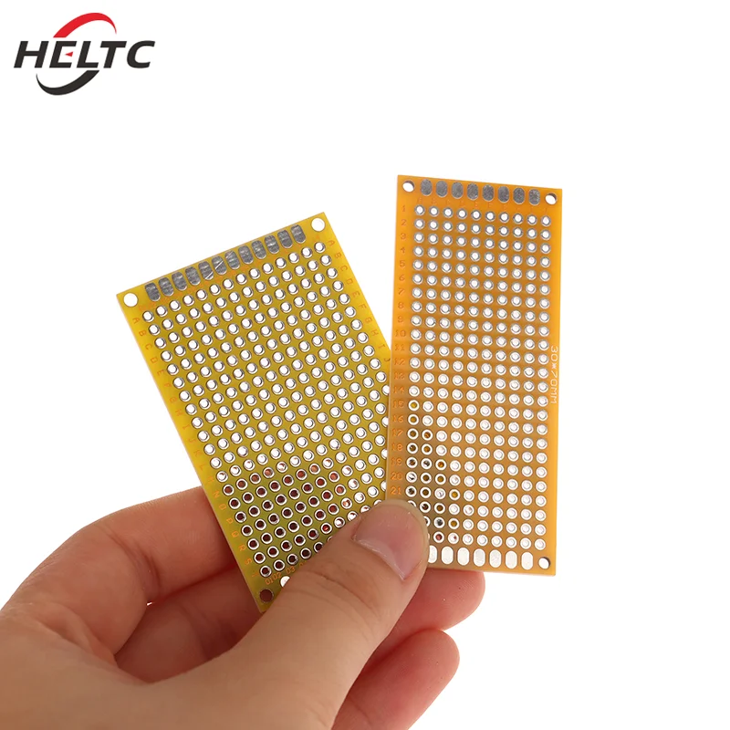5PCS PCB Breadboard Yellow Protoboard Board Plated Universal Board ...