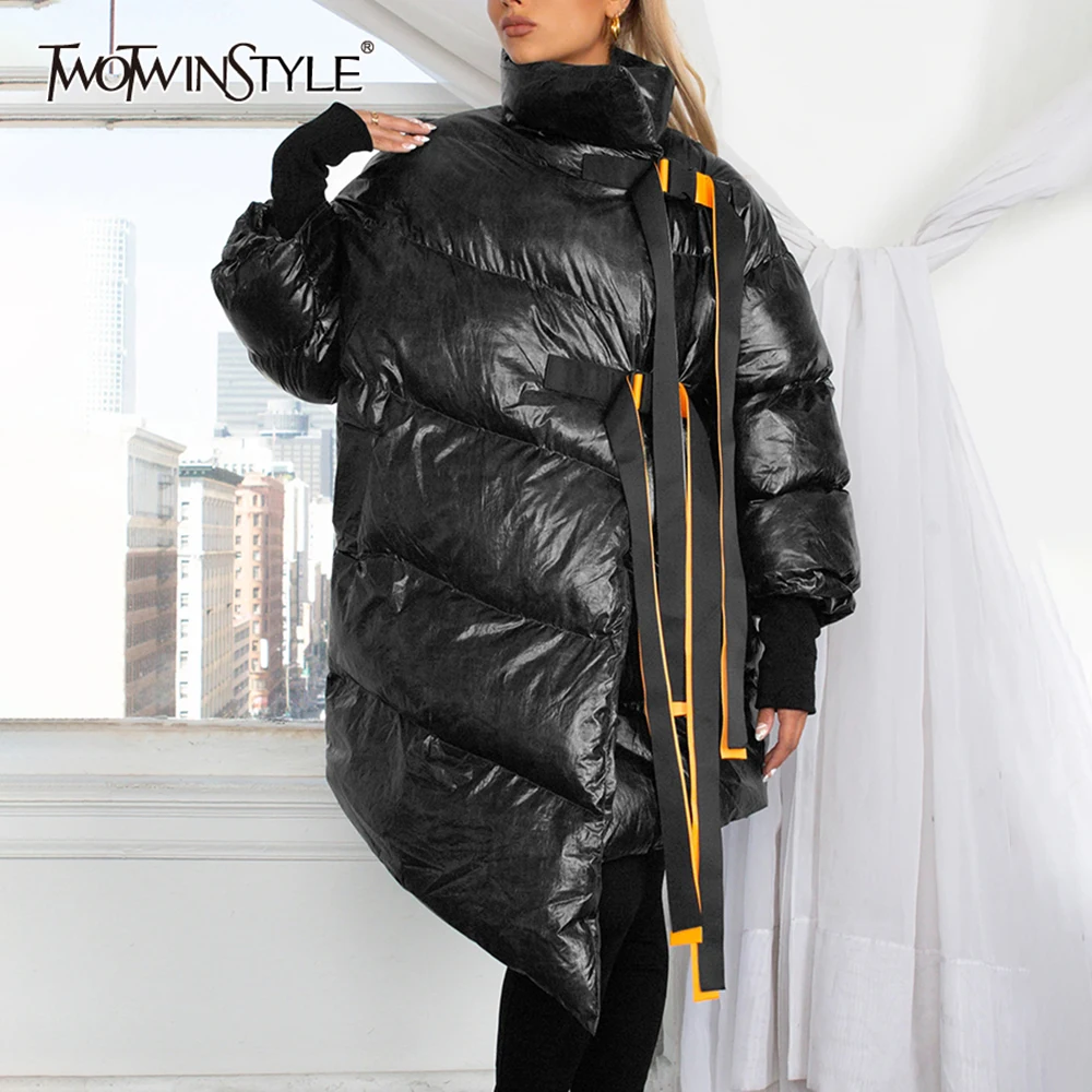 TWOTWINSTYLE-Spliced-Lace-P-Prakas-Female-Turtleneck-Long-Sleeve ...