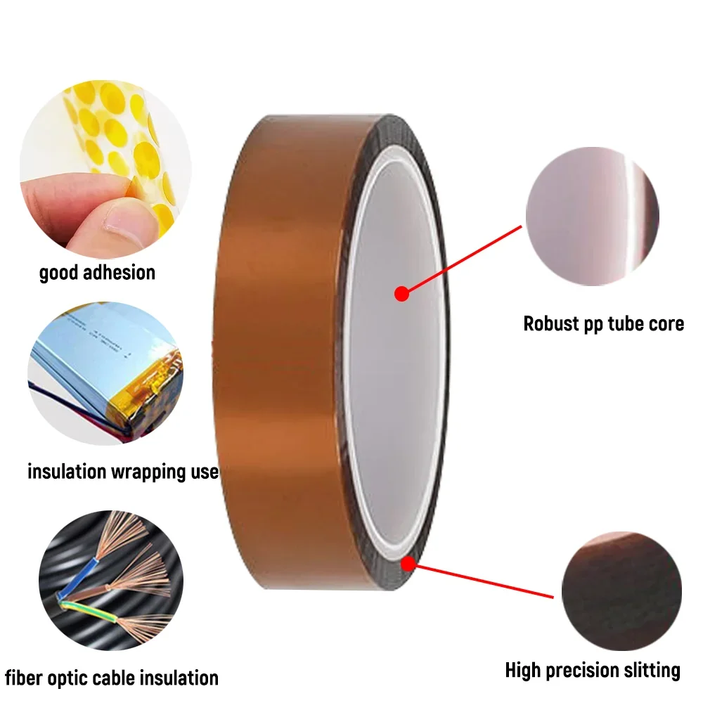 30m-Long-Gold-Finger-High-Temperature-Resistant-Tape-Polyimide-Tape ...