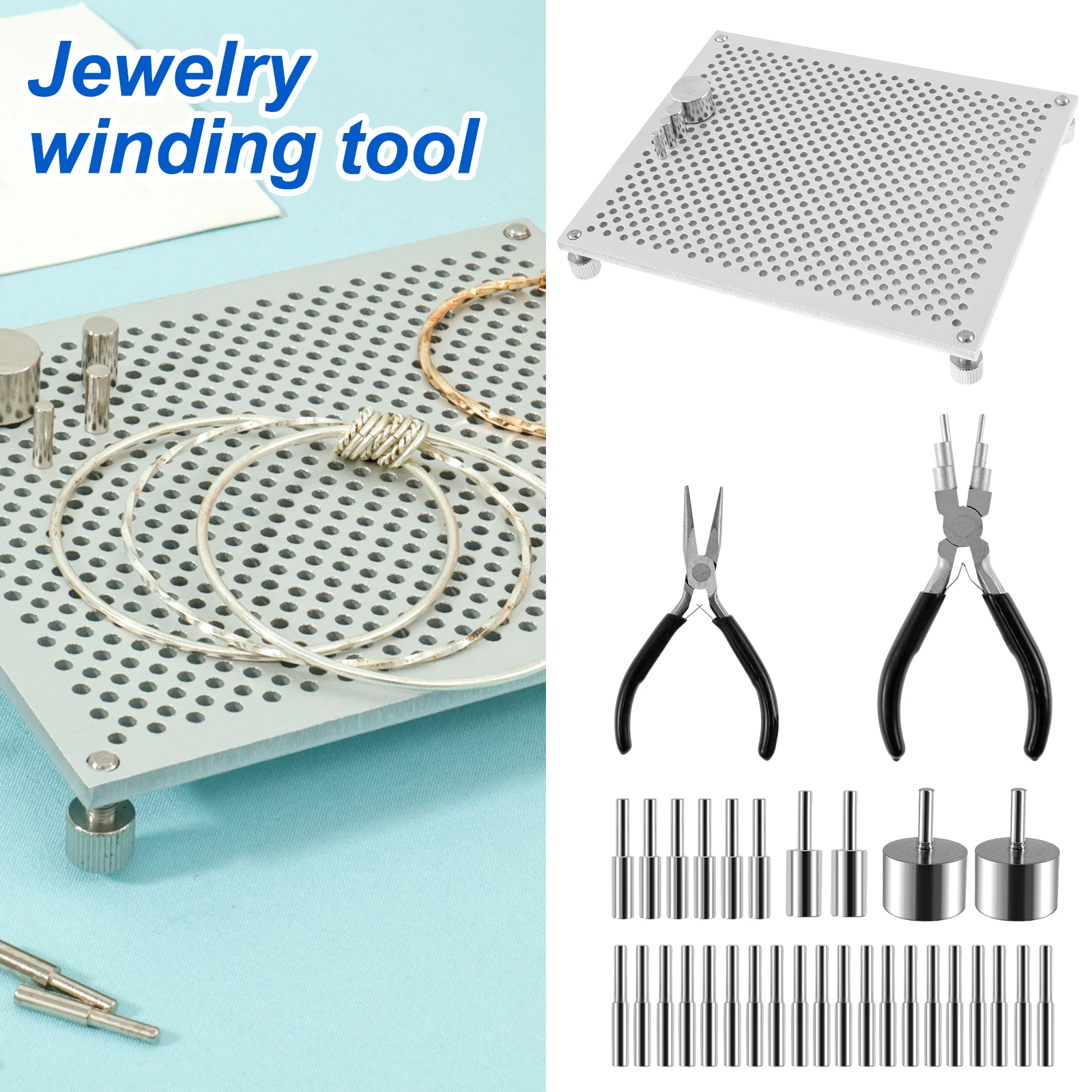 Wire-Wrapping-Kit-Hardened-Aluminum-Wire-Bending-Jig-Kit-Wire-Bending ...