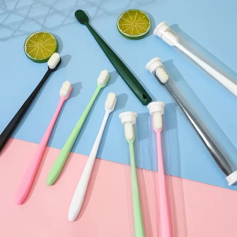 1-10pcs Ultra-fine Soft Toothbrush Million Nano Bristle Adult Tooth ...