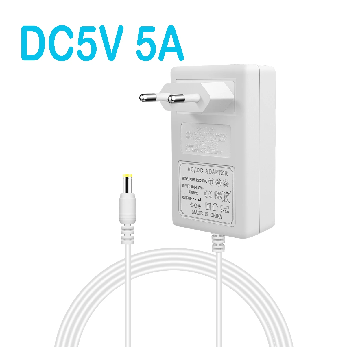 Power-Adapter-Charger-AC-110V-220V-To-DC-5V-5A-Lighting-Transformer-for ...