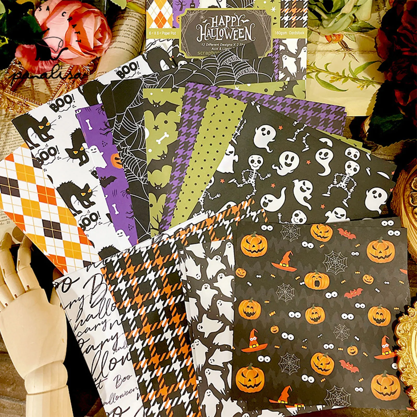 Halloween-Scrapbook-Paper-Vintage-Halloween-Scrapbooking-Supplies-12 ...