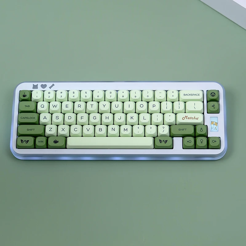 Matcha-KOA-PBT-Keycap-Marshmallow-Similar-MAC-MOA-Keycaps-141-keys-ISO ...