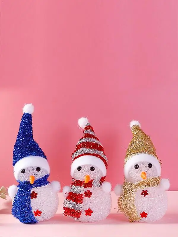 Christmas-Snowman-Decorations-Indoor-Light-Up-Snowman-Color-Changing ...
