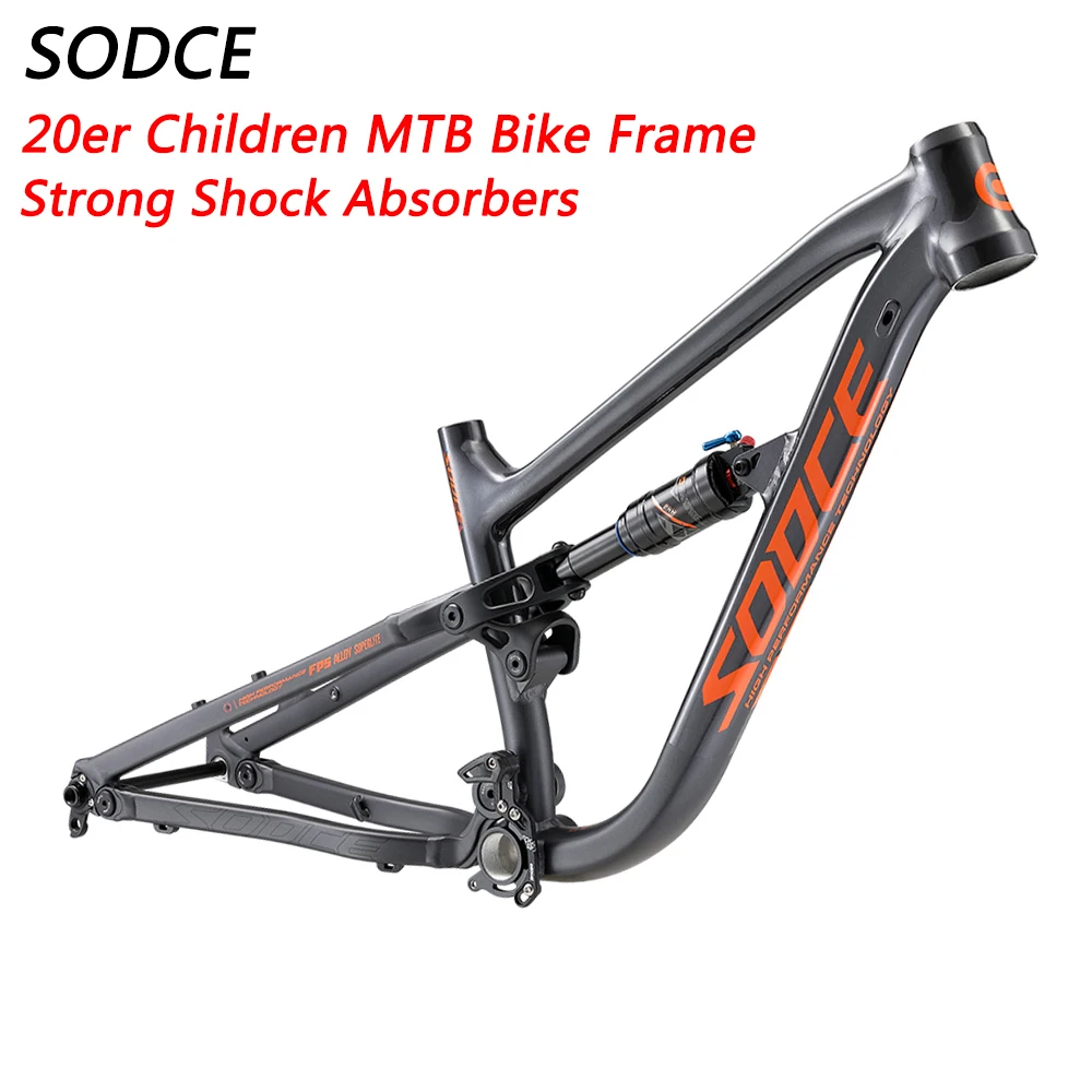 SODCE 자전거 프레임 풀 서스펜션 부스트 프레임 슈트, 어린이 성인용, 알루미늄 합금 MTB 프레임, DH AM 배로우 카트 ...