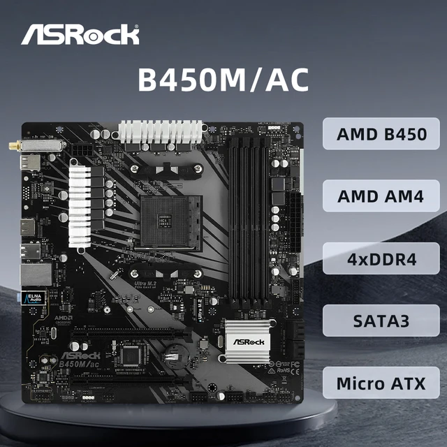 Buy Asrock B450 Pro4 Desktop Motherboard Amd Chipset