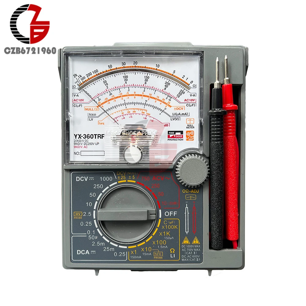 AC DC NEW IN YX-360TRF Analog Multimeter Tester Intelligent AC DC ...