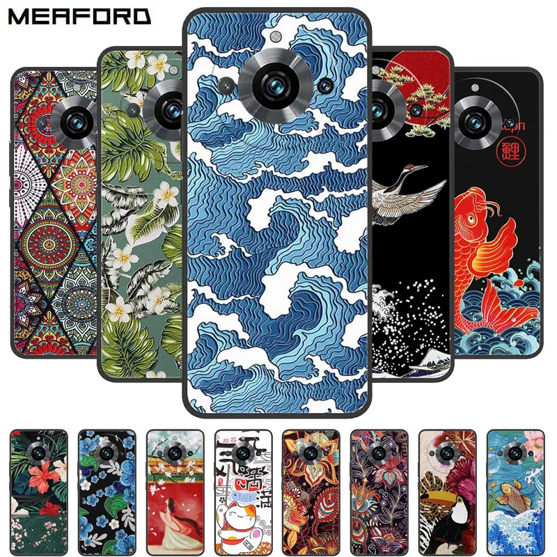 For Realme 11 Pro Case 6.7" 3D Relief Emboss Phone Cover For Realme 11 ...