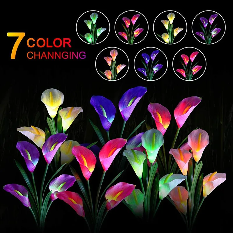 3-1Pcs-Outdoor-Solar-Lights-Waterproof-Calla-Lily-Lights-RGB-Color ...