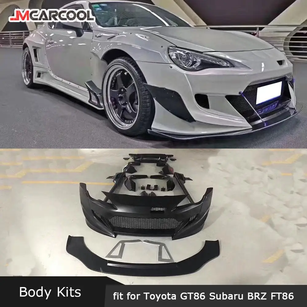Fiberglass Wide Body kit For Toyota GT86 Subaru BRZ FT86 FRS Car Front ...