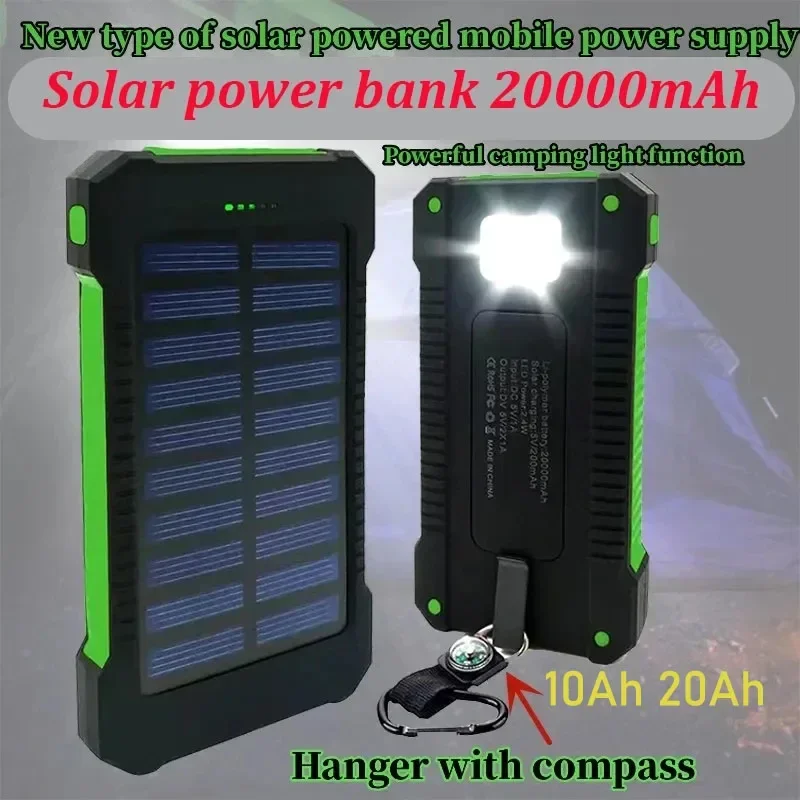 20000mAh-Solar-Power-Bank-Large-Capacity-Portable-Waterproof-Mobile ...