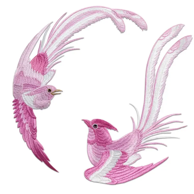 Phoenix-Bird-Chinese-Style-Iron-on-Patches-for-Clothing-Jackets-Badges ...