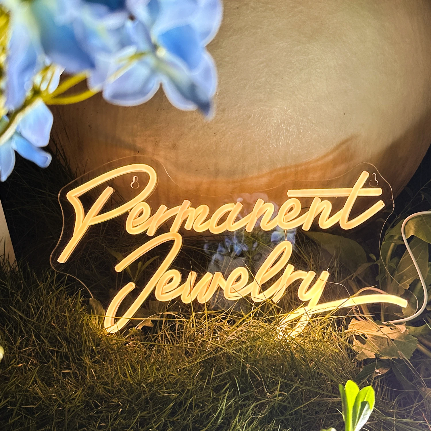 Permanent jewelry Neon Sign For Ladies Girls Women Bedroom Powder Room ...