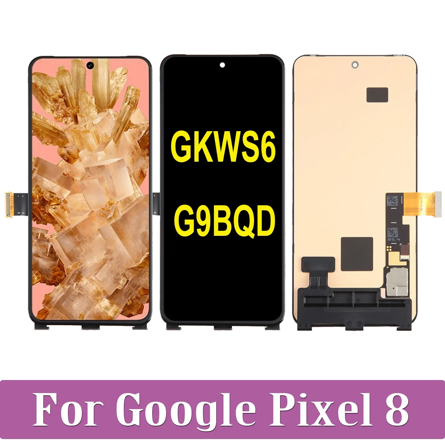 OLED-Original-For-Google-Pixel-8-Pixel8-Pro-GC3VE-G1MNW-GKWS6-G9BQD-LCD ...