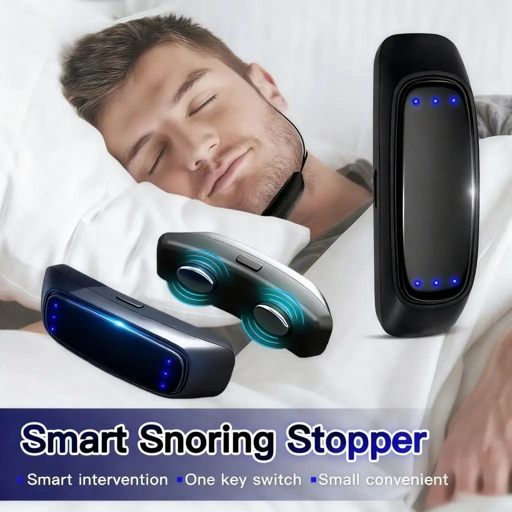 EMS Pulse Stop Snore Portable Comfortable Sleep Well Stop Snore Health ...