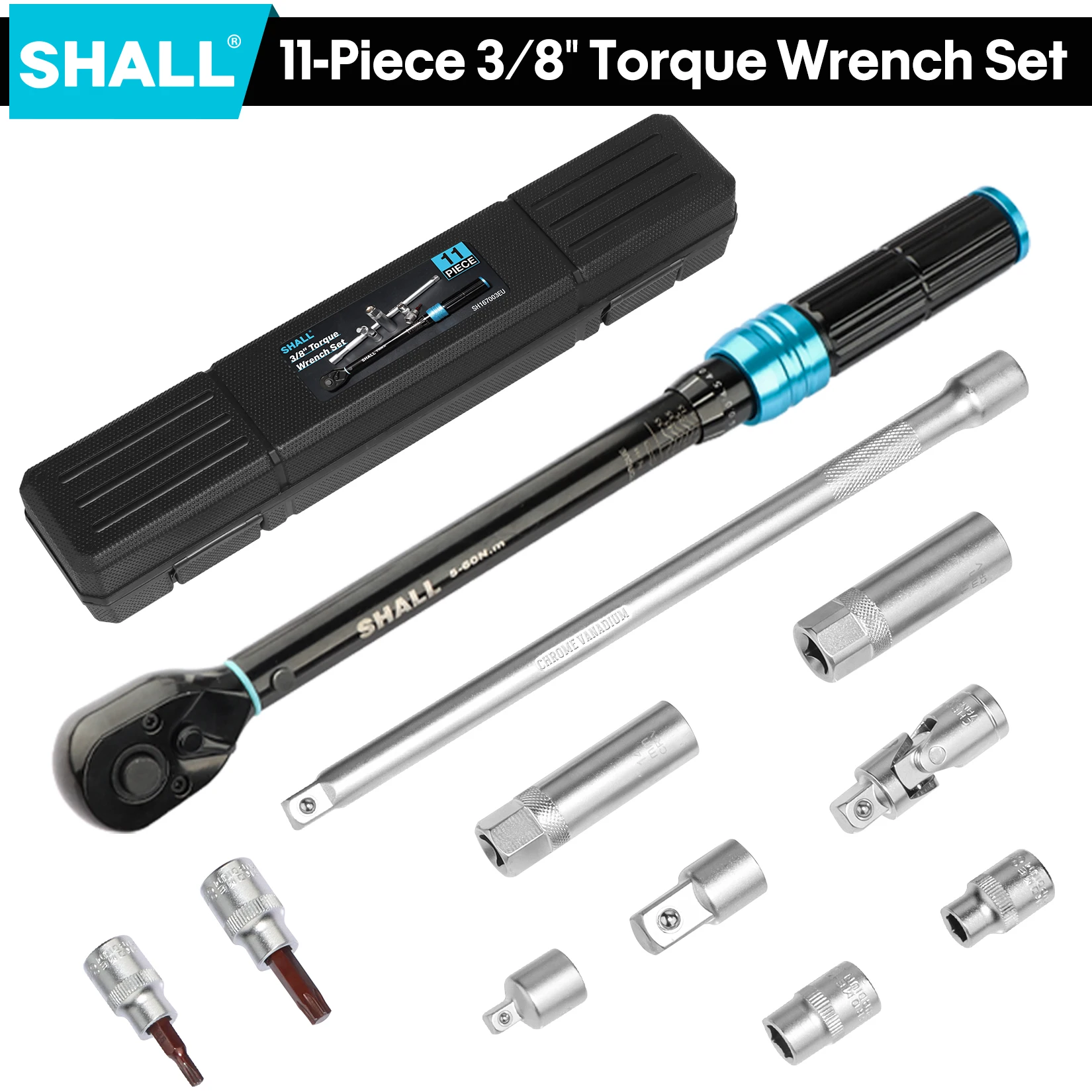 SHALL-11-Piece-3-8-Torque-Wrench-Set-5-60Nm-Square-Drive-Torque-Wrench ...