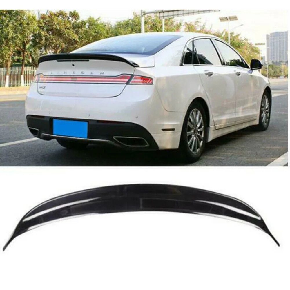 1X-For-Lincoln-MKZ-2013-2021-Glossy-Black-Sedan-Rear-Tail-Trunk-Lip ...