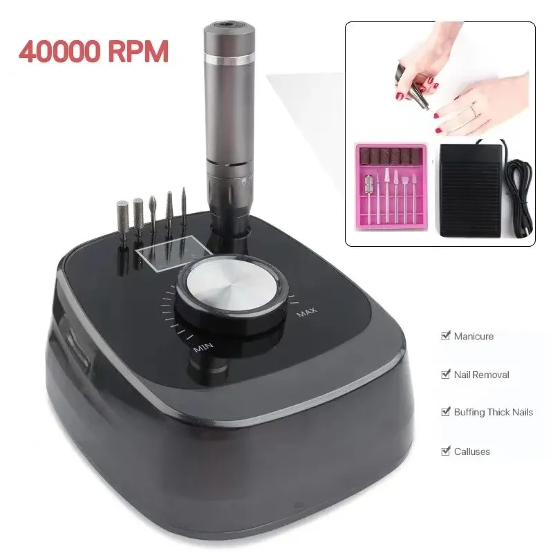 40000-RPM-Professional-Rechargeable-Portable-Nail-Drill-Electric ...