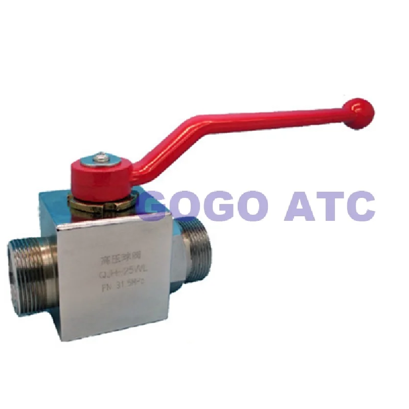 High quality hydraulic pressure ball valve QJH 40WL M60*2 male thread ...