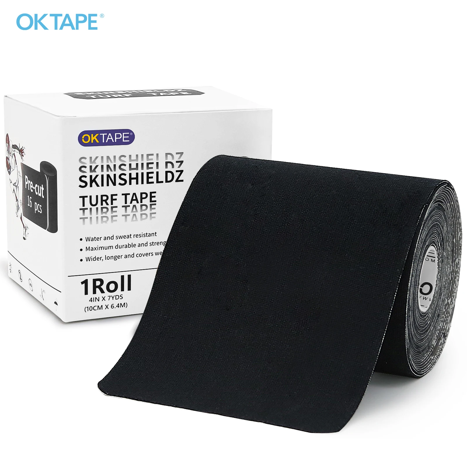 OK-TAPE-Turf-Tape-10CM-X-6-4CM-Precut-Extra-Wide-Footabll-Black ...
