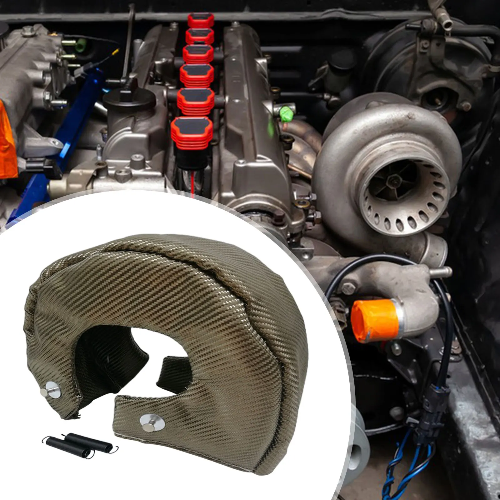 Couverture-de-turbocompresseur-T3-isolation-de-protection-ronde ...