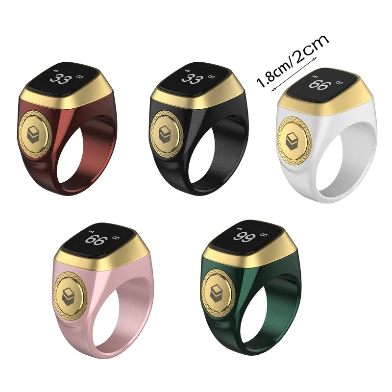 LCD Display Electronic Digital Counters Prayer Smart Tally Counter Ring ...