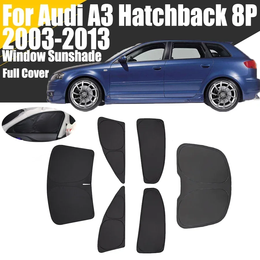 Custom Full Cover Car Window Sunshade For Audi A3 Sportback Hatchback ...