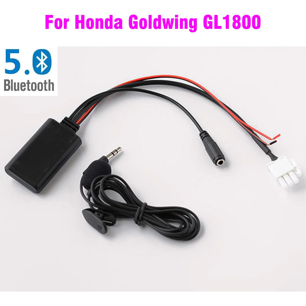Motorcycle 3pin bluetooth 5.0 Wireless Adapter Stereo Music For Honda ...