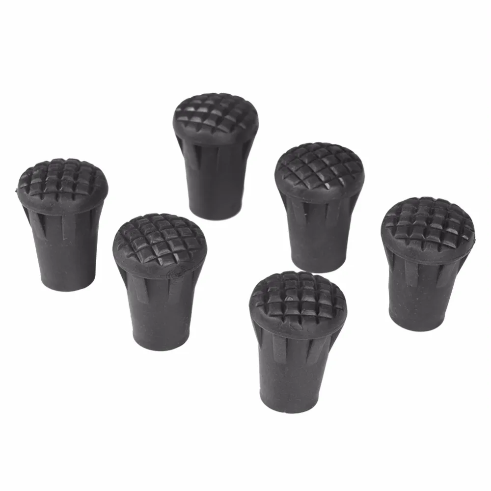 6Pcs Trekking Pole Rubber Tip 33mm Walking Stick Tips End Caps Nordic ...