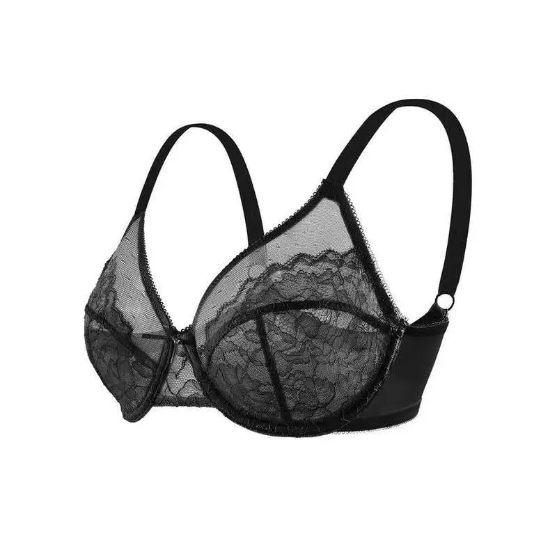 Plus Size Minimizer Bra Full Coverage Floral Lace Underwire Lift ...