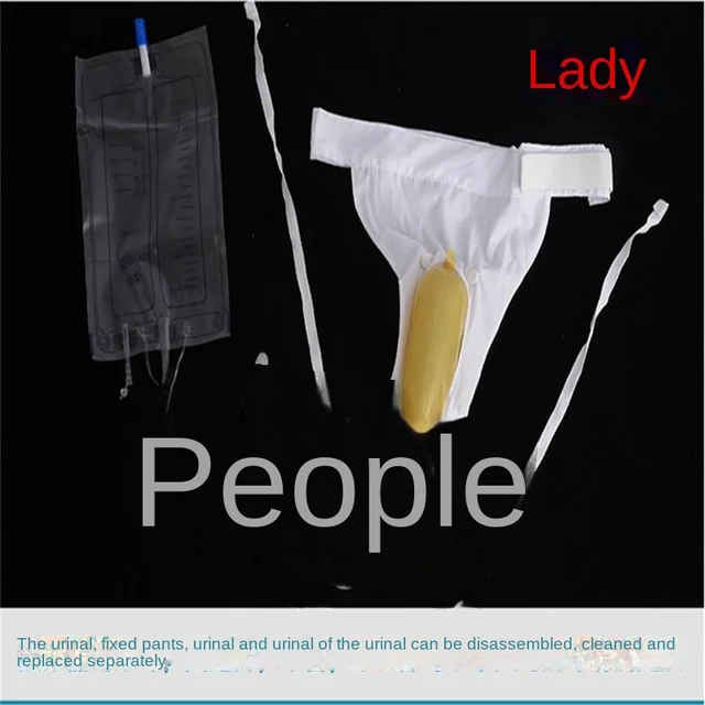 Men Urinals Latex Urine Collector Bedridden Breathable Urine Bag ...