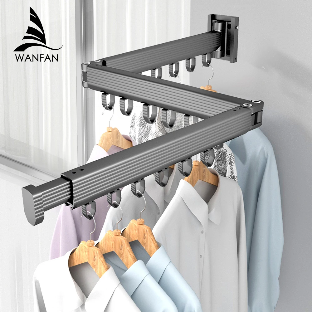 Clothes-Drying-Rack-Laundry-Space-Saver-Wall-Mounted-Retractable ...