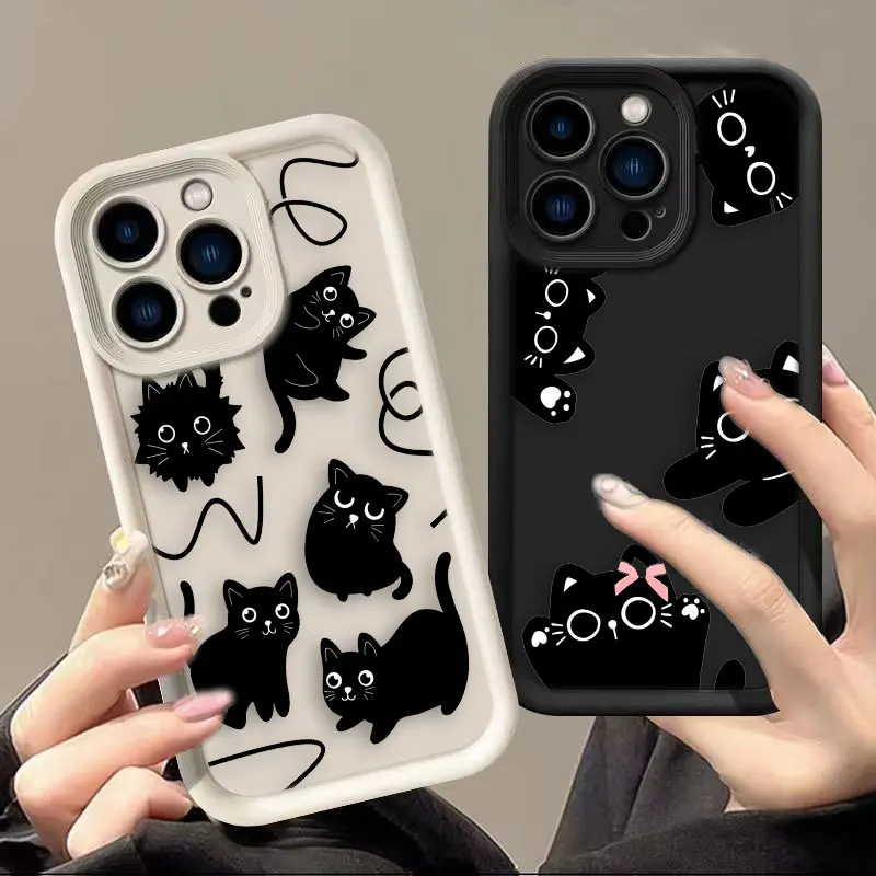Cute Cat Panda Bear Phone Case For MOTO G30 G32 G35 G52 G53 G54 G56 G60 ...