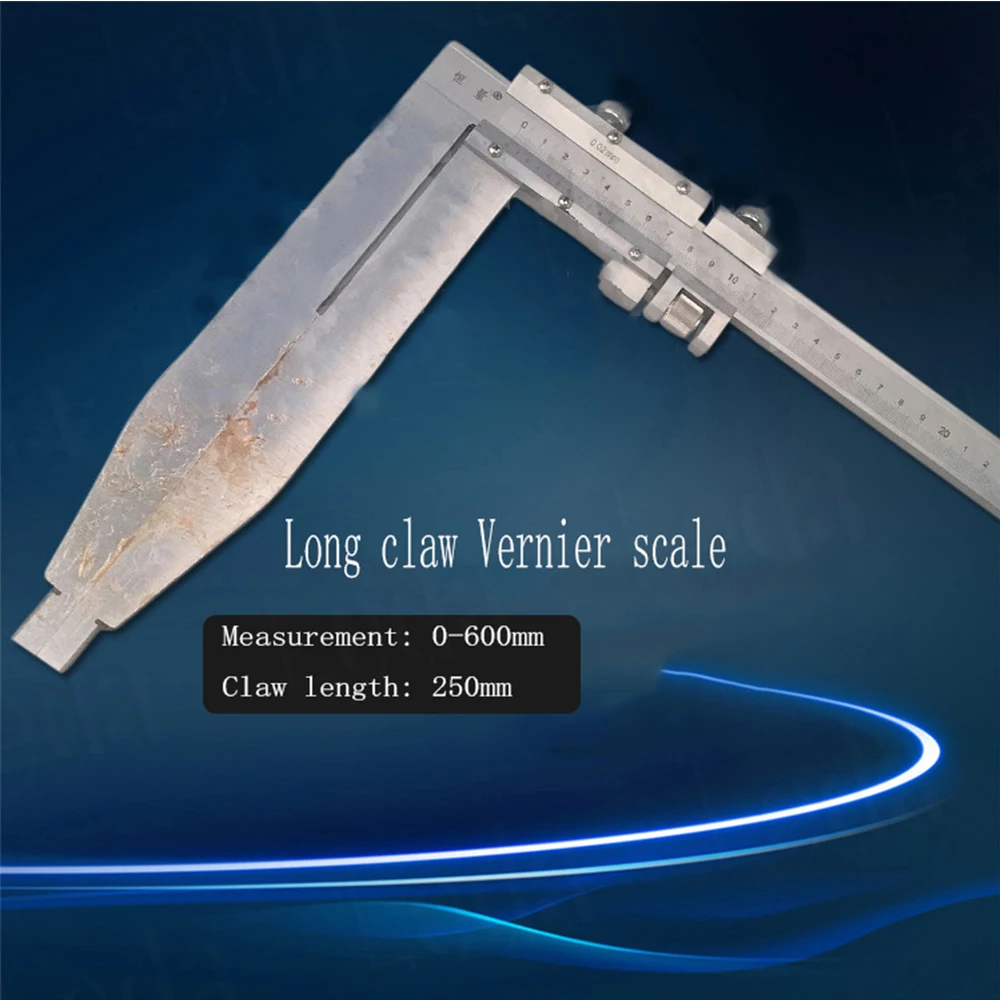 1PCS-One-Way-Long-Jaw-Vernier-Scale-Range-0-600MM-Claw-Length-150-200 ...