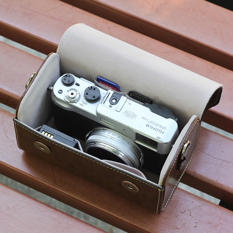 Leather-Camera-Bag-Cover-For-Nikon-J1-For-Leica-D-LUX-Camera-Protective ...