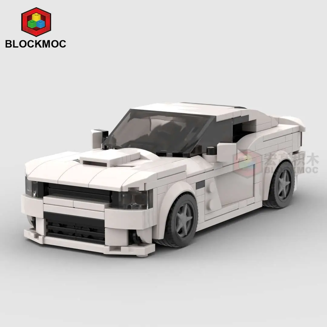 MOC-Brick-Dodge-Challenger-Srt-Hellcat-Racing-Sports-Car-Vehicle-Speed ...