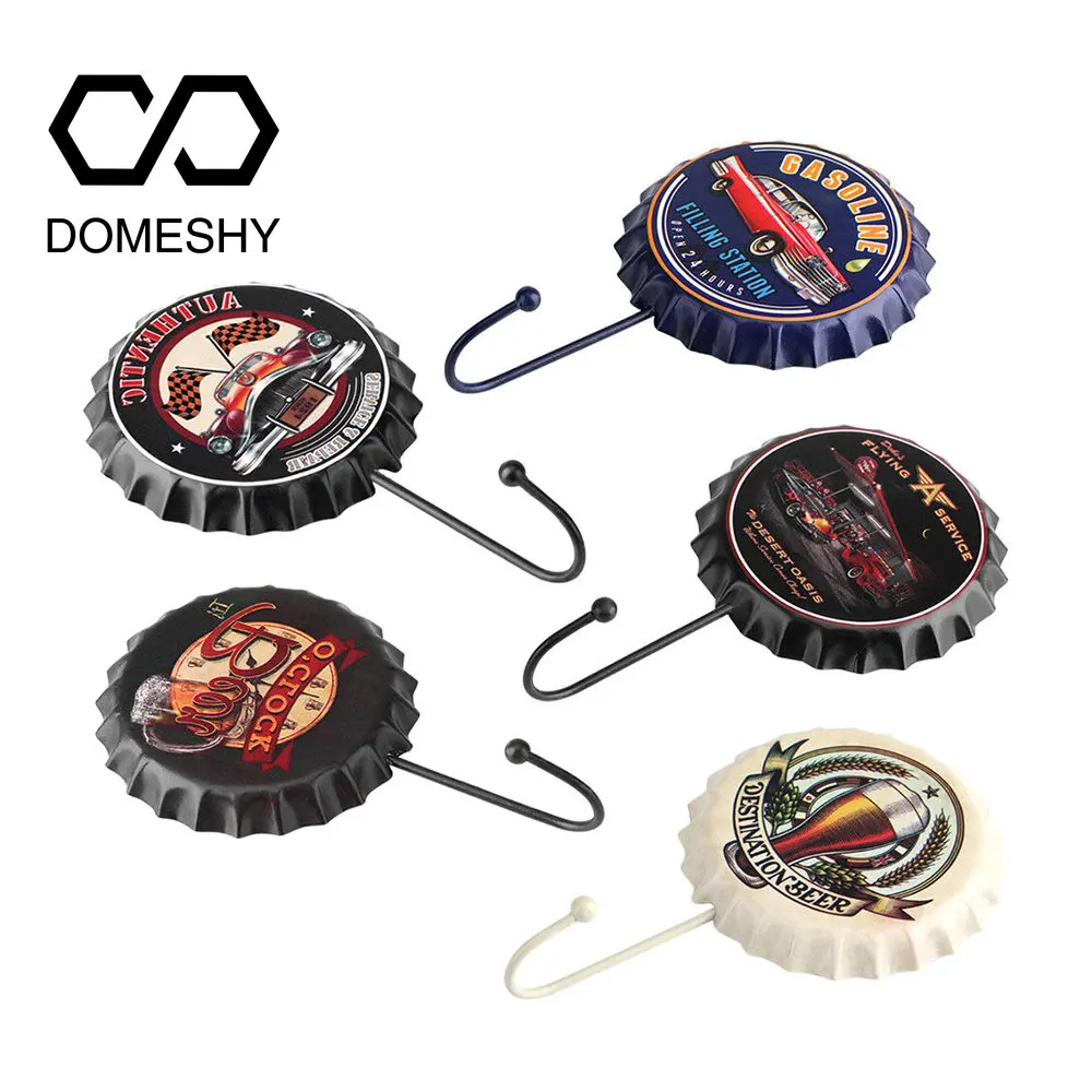 Stereo-beer-bottle-cap-hooks-Wall-metal-hooks-Retro-bottle-cap-hooks ...