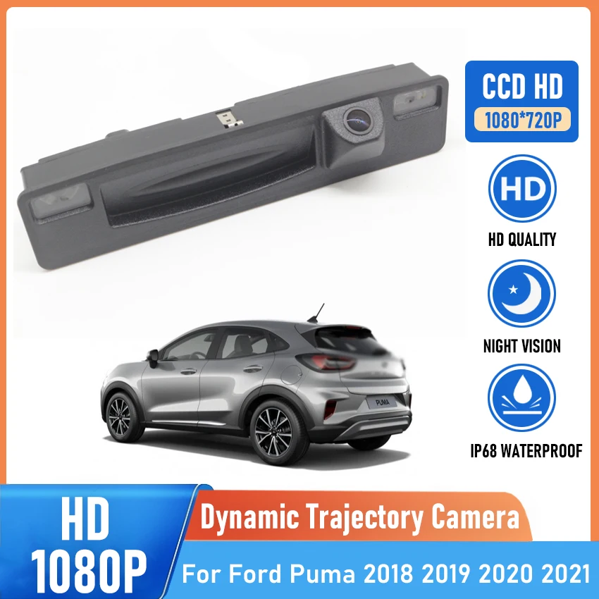 HD Trunk Handle Camera For Ford Puma 2018 2019 2020 2021 CCD Night ...