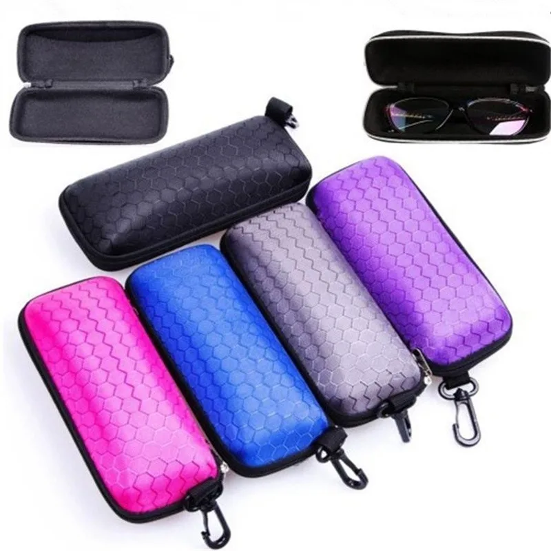 New-Honeycomb-Zipper-Glasses-Case-portable-Sunglasses-Case-Zipper-Bag ...