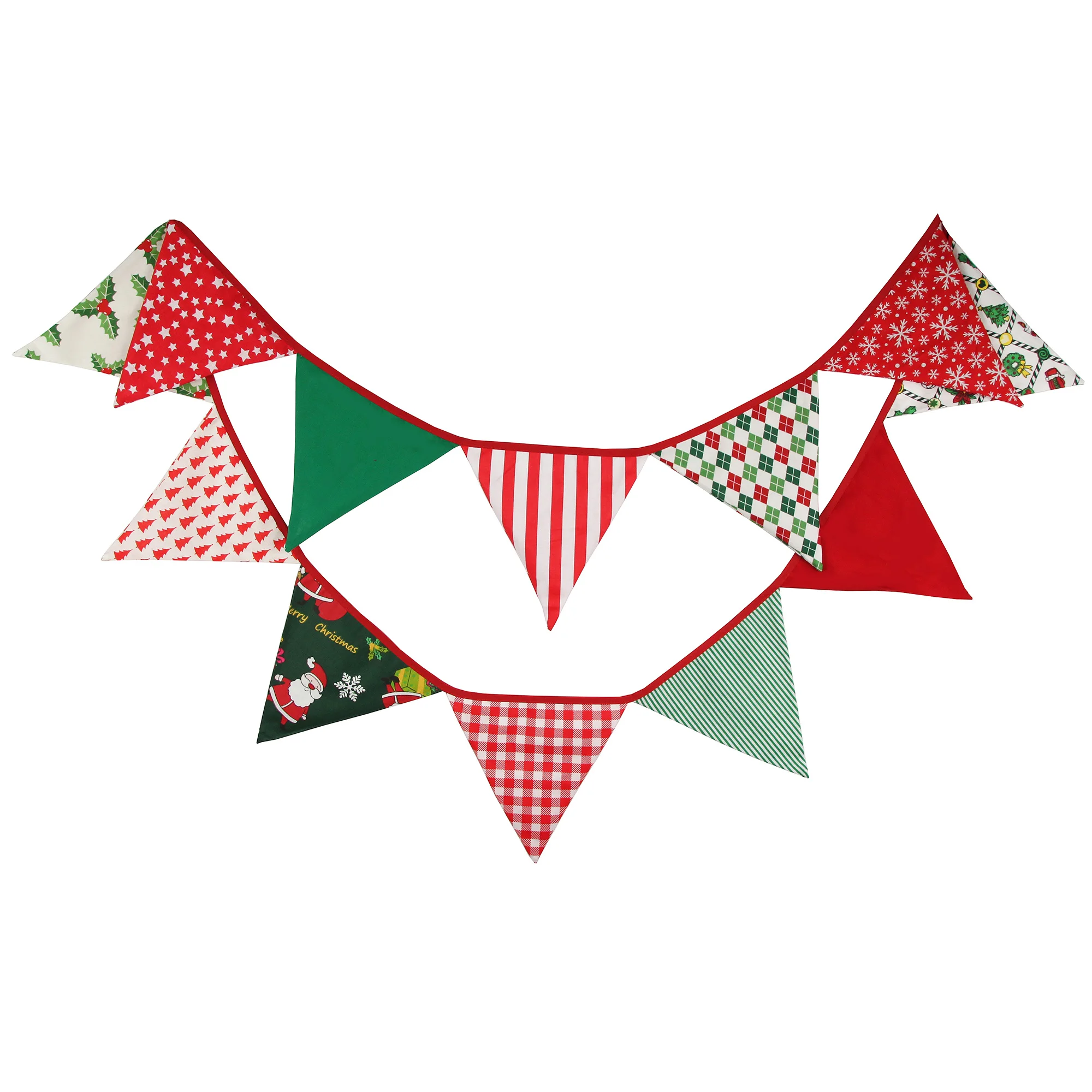 Christmas Triangle Banner Clip Art