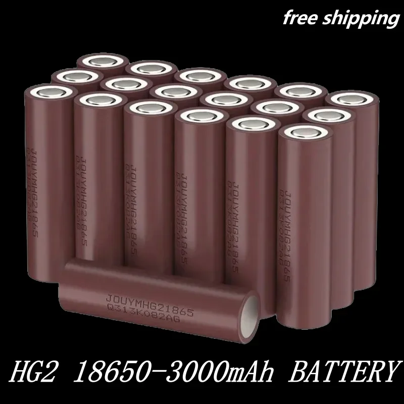 100-new-HG2-18650-3000mAh-rechargeable-battery-18650HG2-3-7V-discharge ...