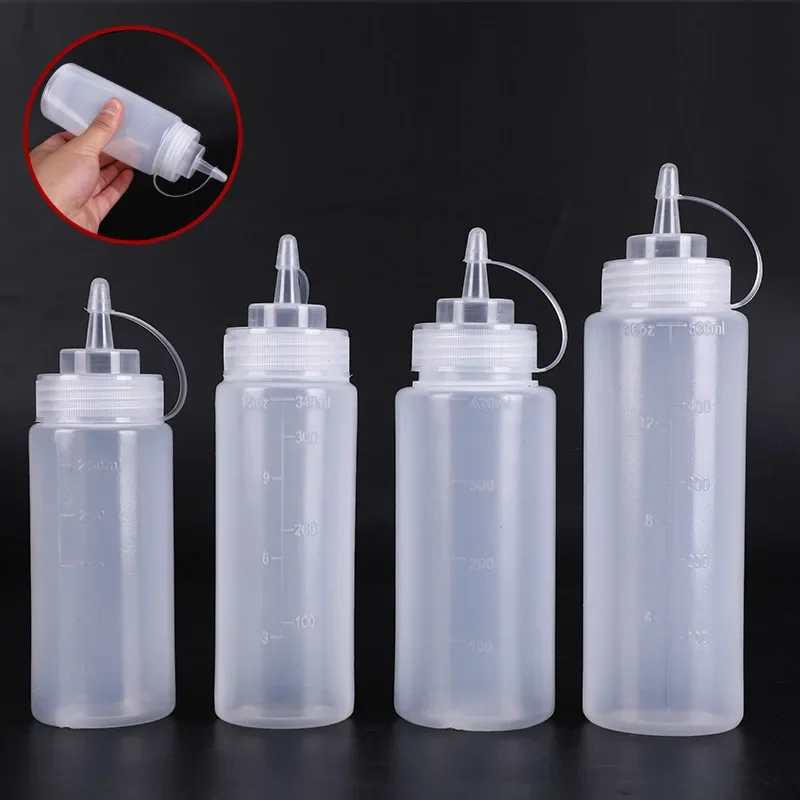 1PC-White-Plastic-Squeeze-Bottle-With-Cap-Dispenser-Bottle-Bread ...