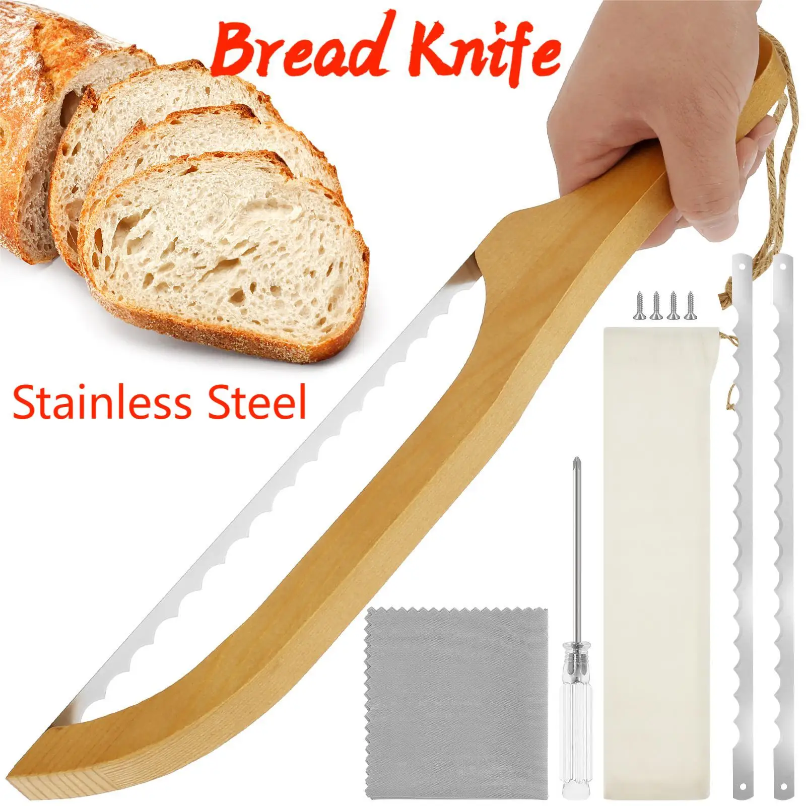 Bread-Knife-for-Homemade-Bread-Wooden-Serrated-Bread-Slicer-Fiddle-Bow ...