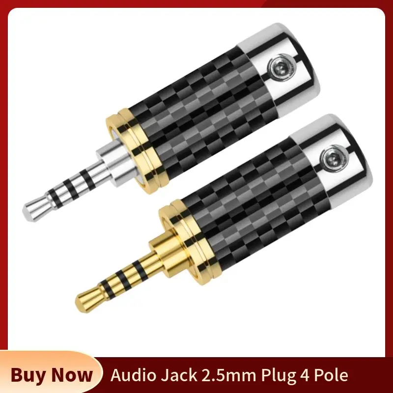 2-5mm-Jack-2-5-Audio-Plug-DIY-AK320-380-Headphone-4-Pole-Carbon-Fiber ...