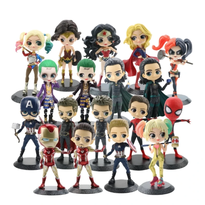 14-15cm-Anime-Q-Posket-Marvel-Superhero-Characters-Movable-Imag-Frozen ...