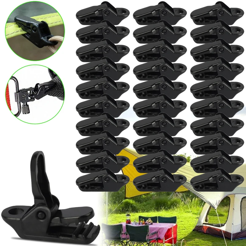 10-50pcs-Tarpaulin-Clip-Tent-Canopy-Clip-Buckle-Outdoor-Wind-Rope ...